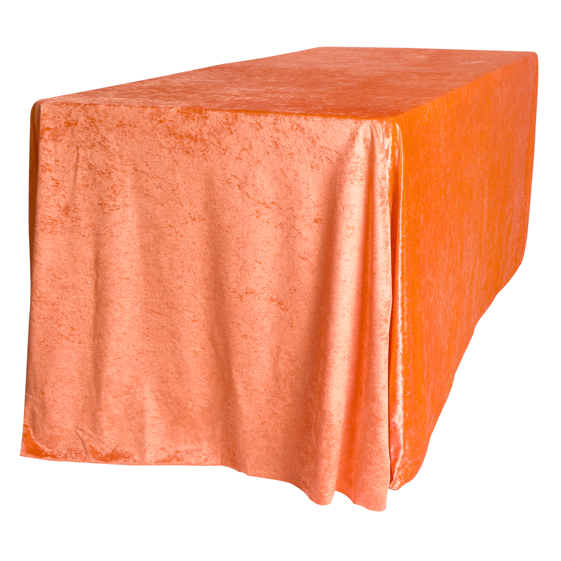Velvet 90"x132" Rectangular Tablecloth - Orange - CV Linens™