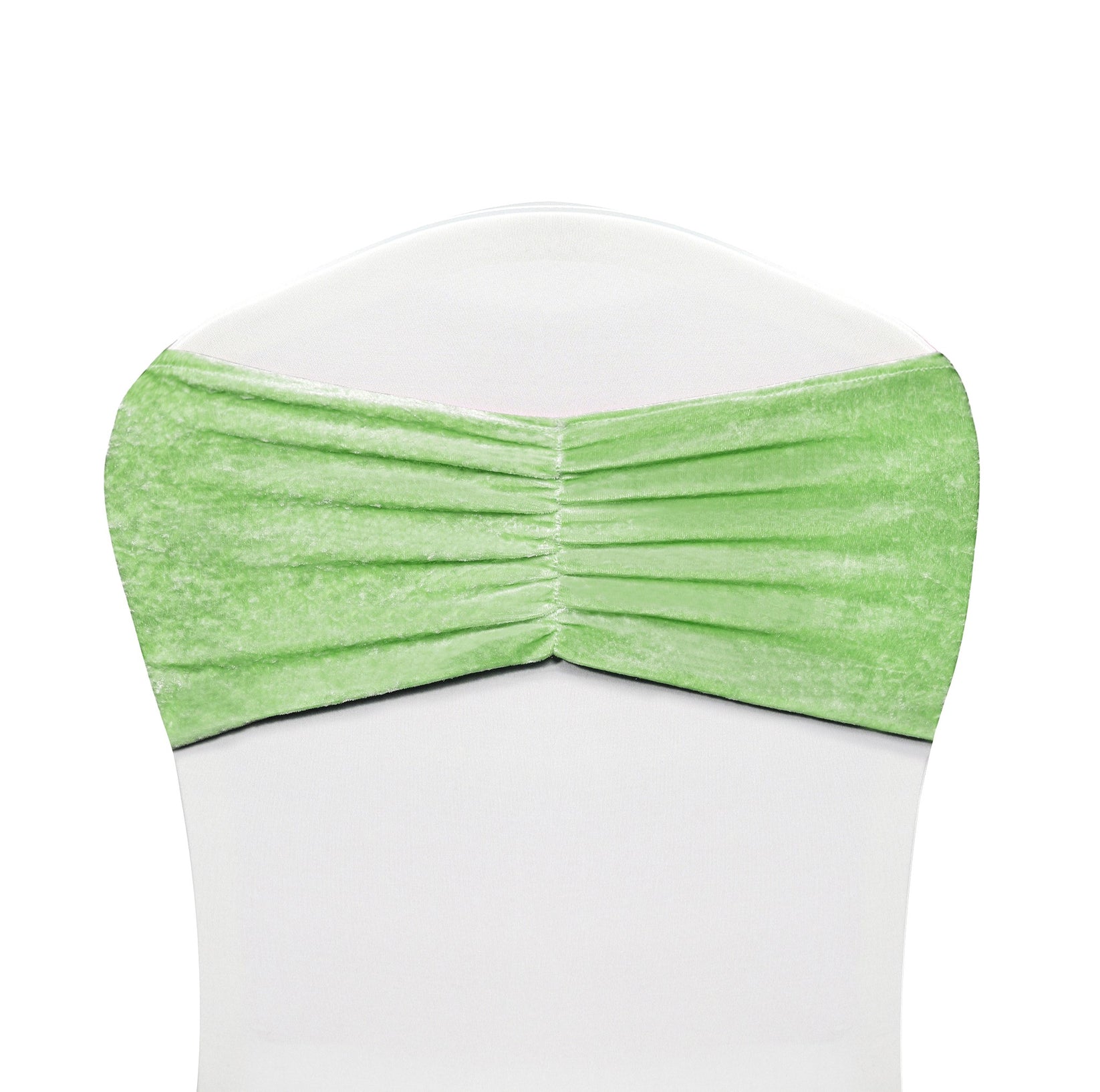 Velvet Ruffle Stretch Chair Band - Mint Green– CV Linens