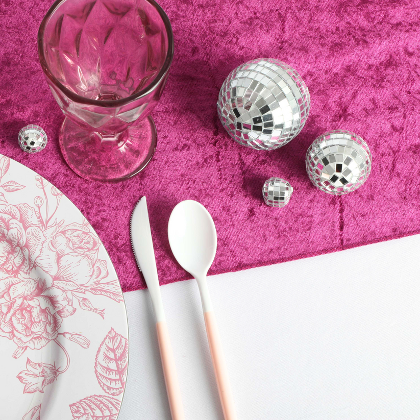 Velvet Table Runner - Magenta - CV Linens™
