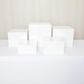 White Square Pedestal Cake/Dessert Display Stands 5 pcs/set - CV Linens™