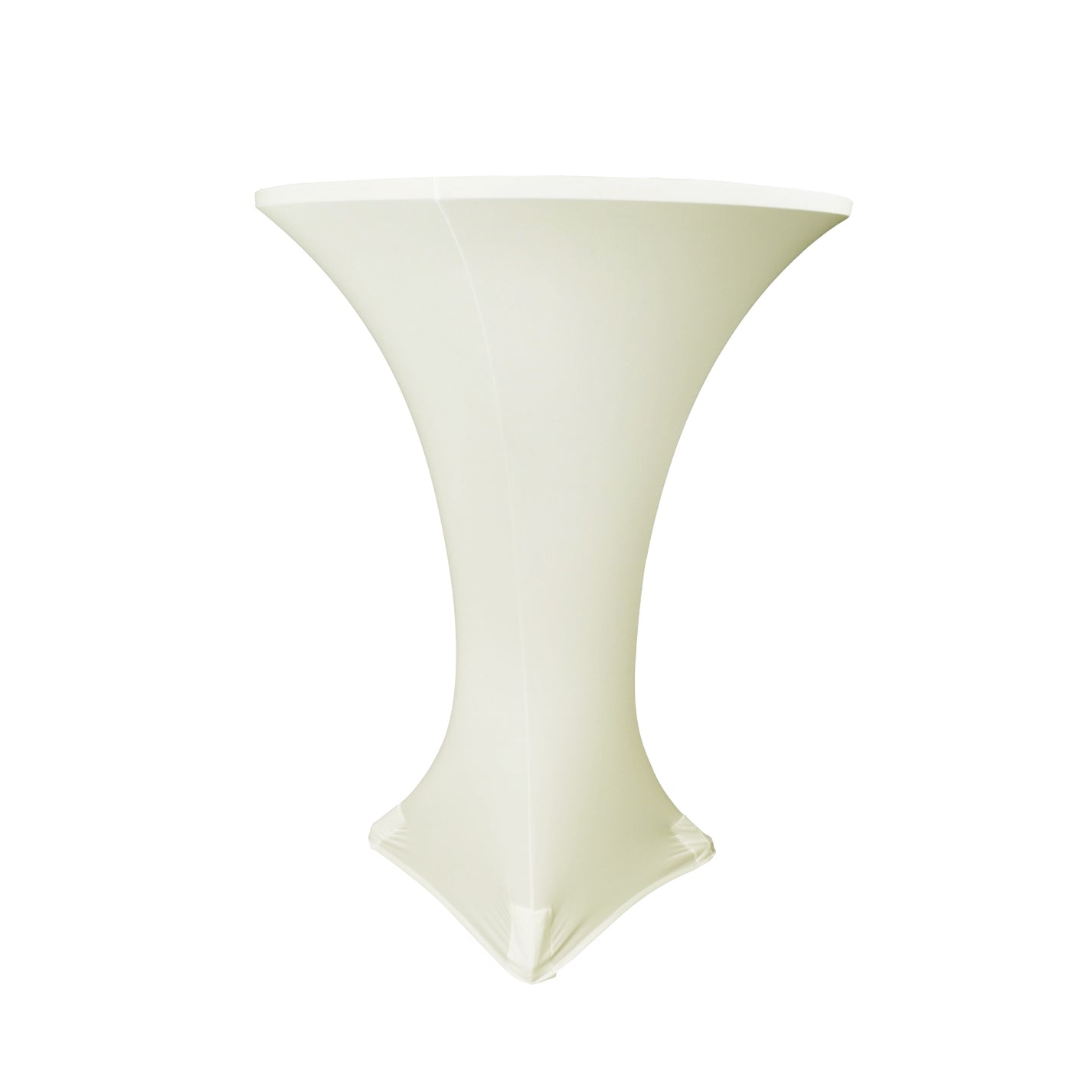 Spandex Cocktail Round Table Covers 30" - Ivory - CV Linens™
