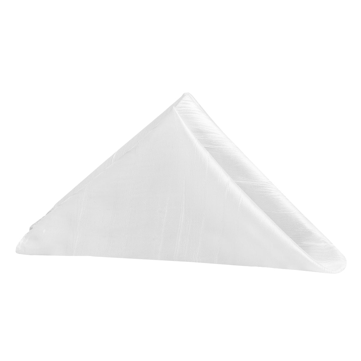 Accordion Crinkle Taffeta Napkin 20"x20" - White - CV Linens™