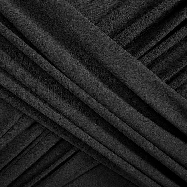 Cross Back Stretch Spandex Banquet Chair Cover - Black - CV Linens™