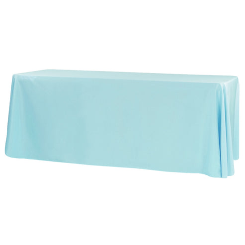 Economy Polyester Tablecloth 90"x132" Oblong Rectangular - Baby Blue ...