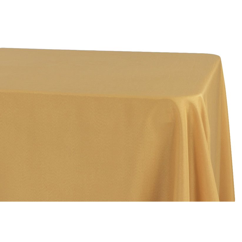 Economy Polyester Tablecloth 90"x132" Oblong Rectangular Gold - CV Linens™