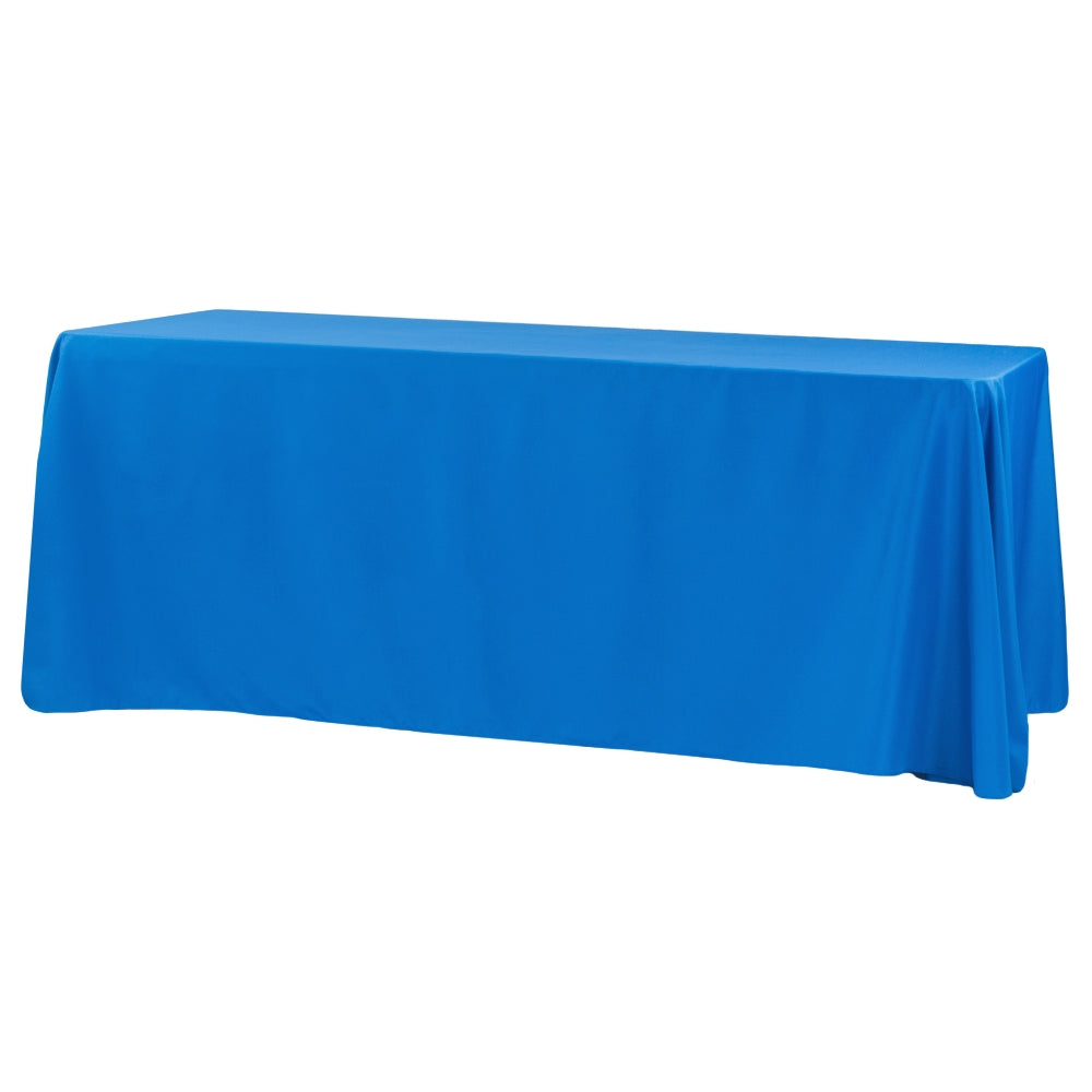 Economy Polyester Tablecloth 90"x132" Oblong Rectangular Royal Blue ...
