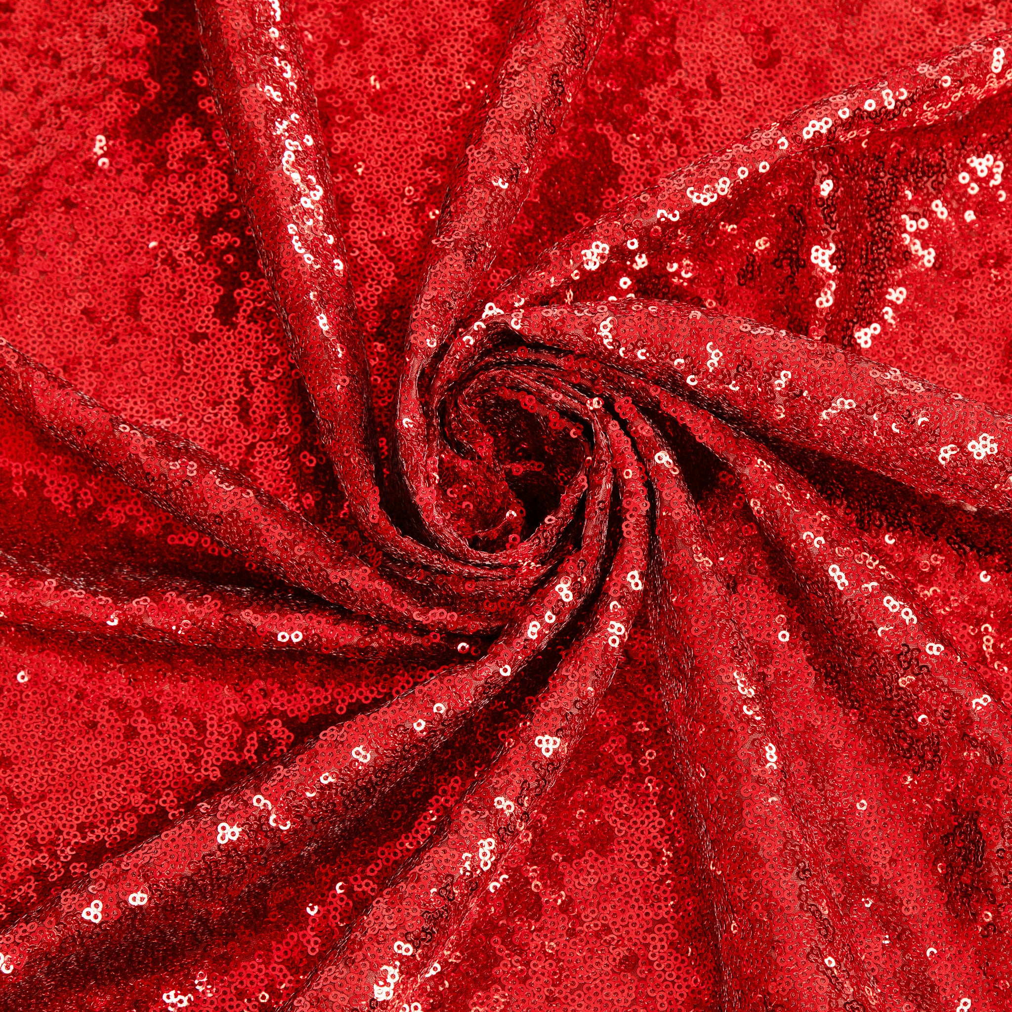 5 yards GLITZ Sequins Fabric Bolt - Red– CV Linens