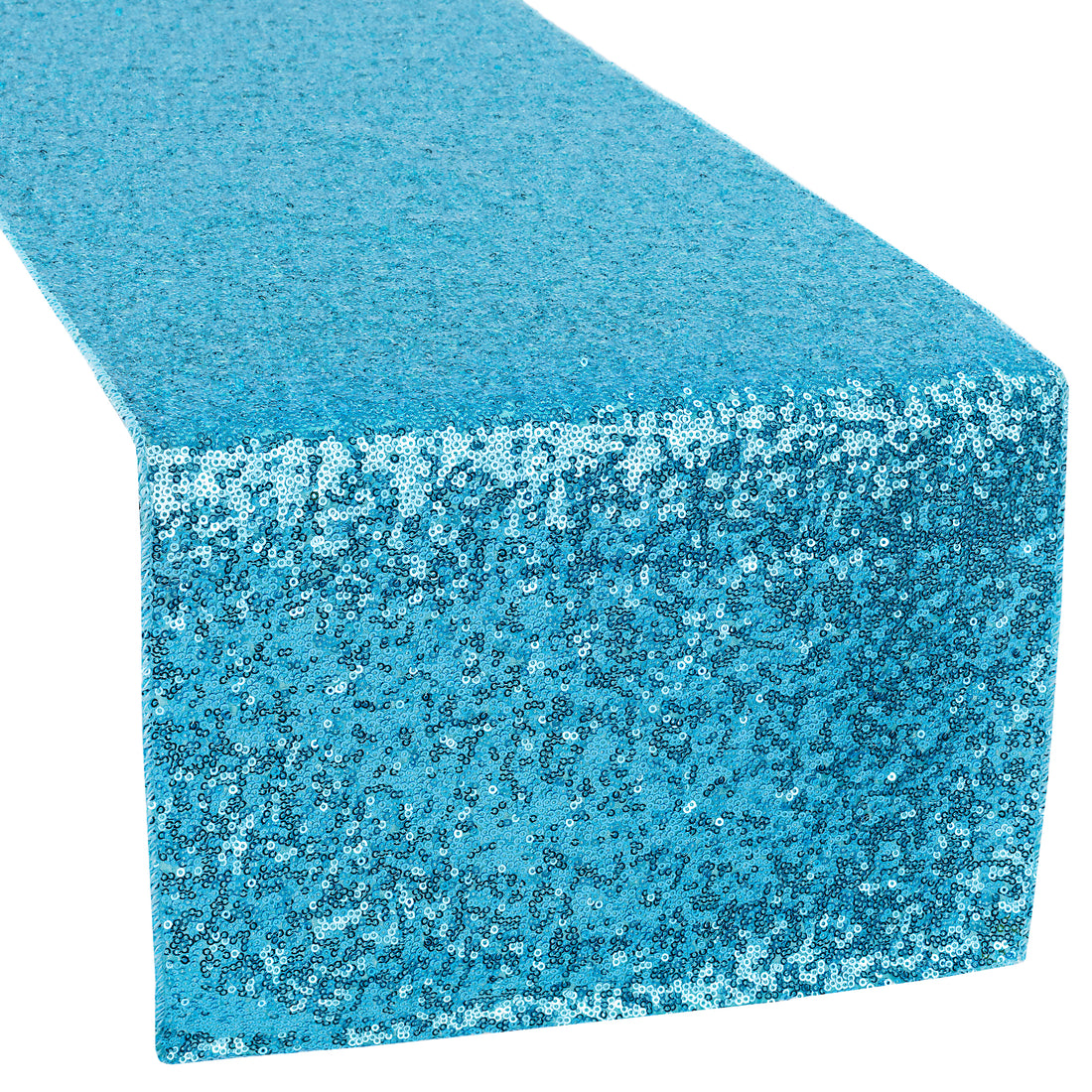 Glitz Sequin Table Runner - Aqua Blue - CV Linens™