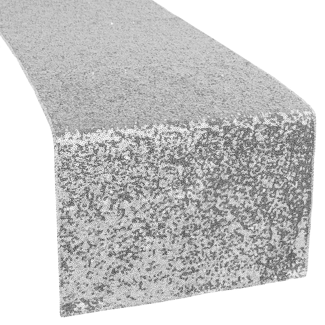 Silver Glitz Sequin Table Runner - CV Linens™