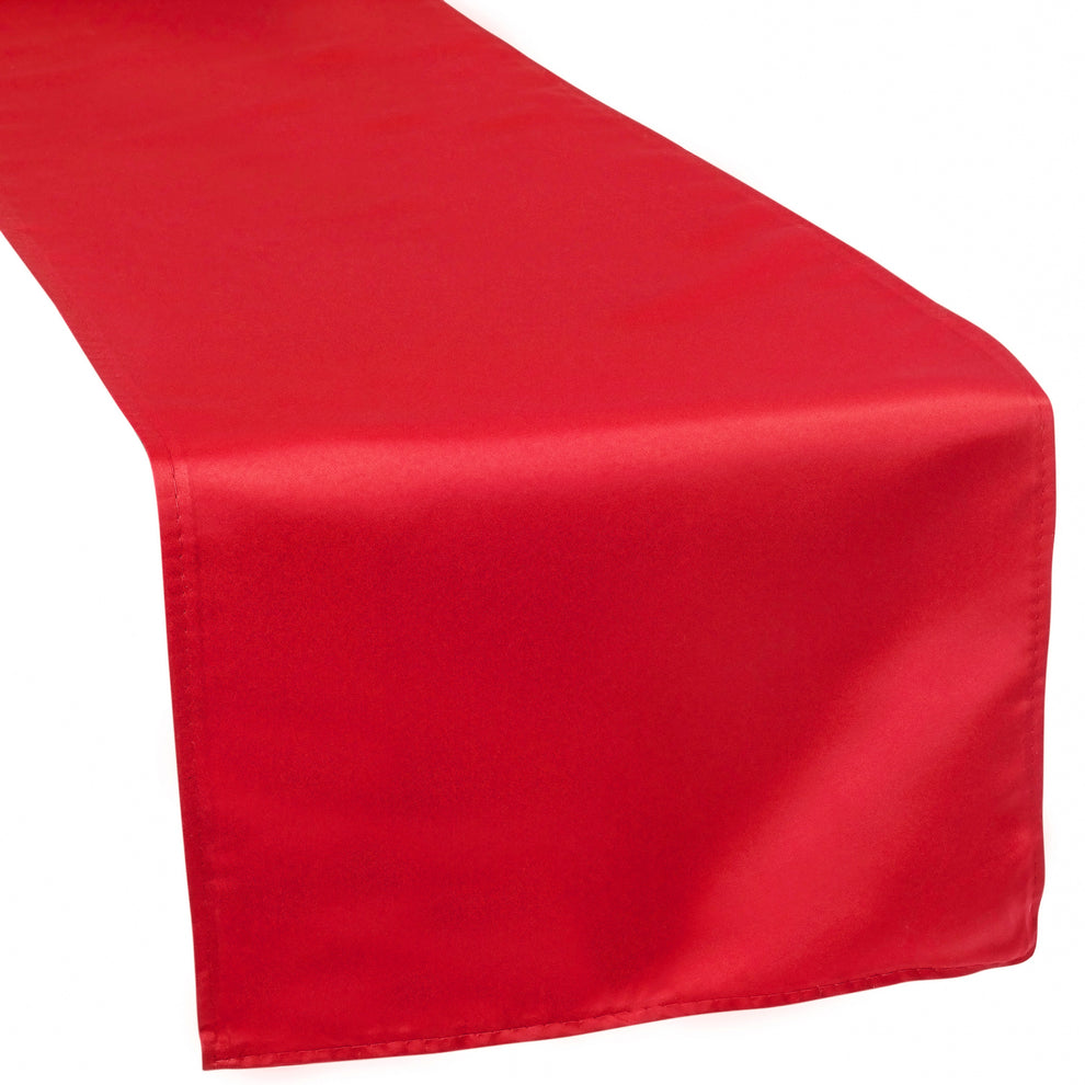 Lamour Satin Table Runner - Red - CV Linens™
