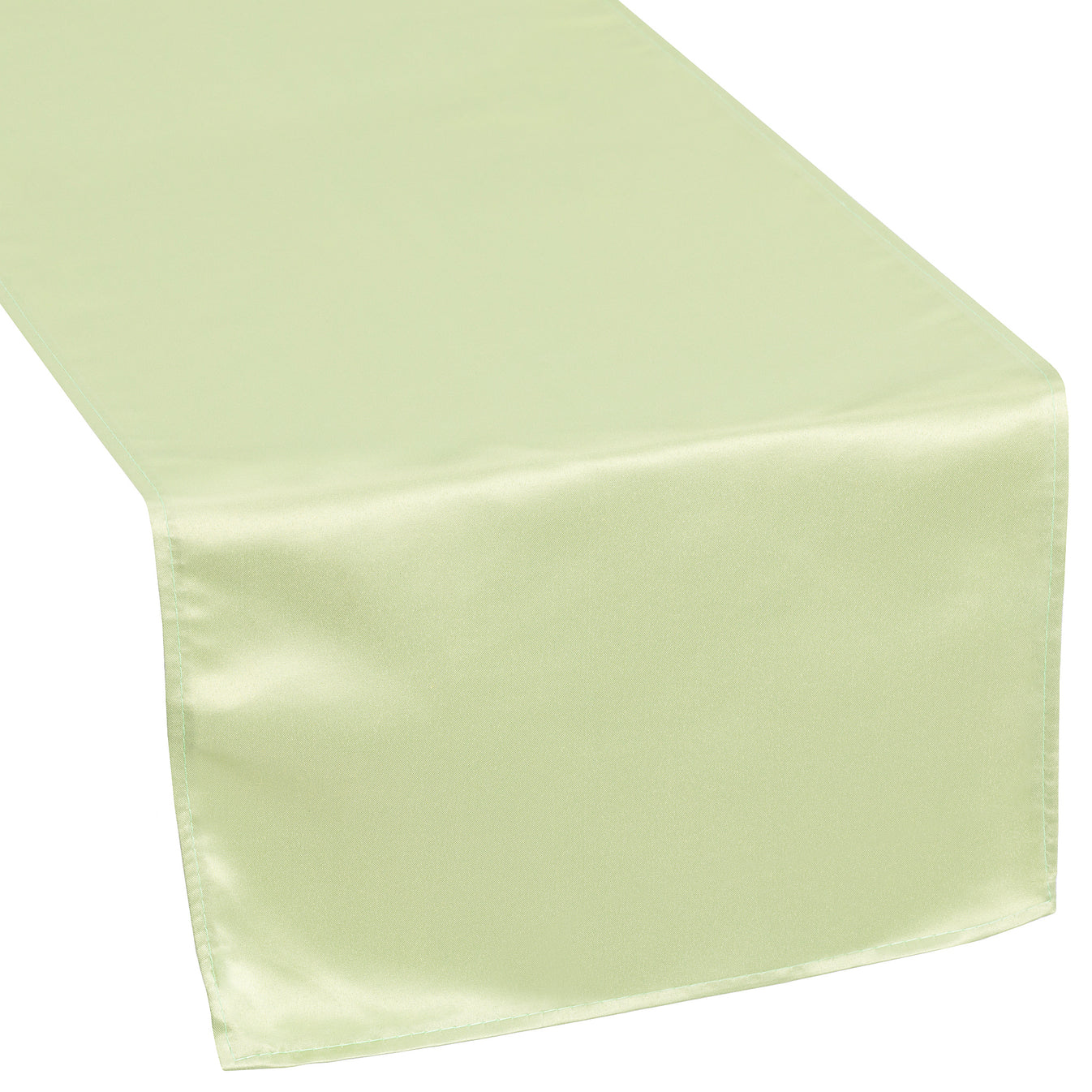 Lamour Satin Table Runner - Sage Green - CV Linens™