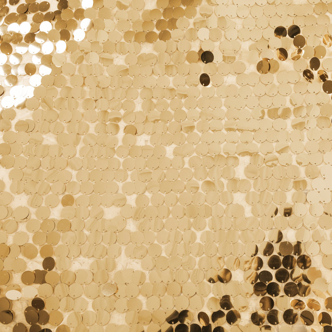 10 yards Large Payette Sequins Fabric Bolt - Gold - CV Linens™