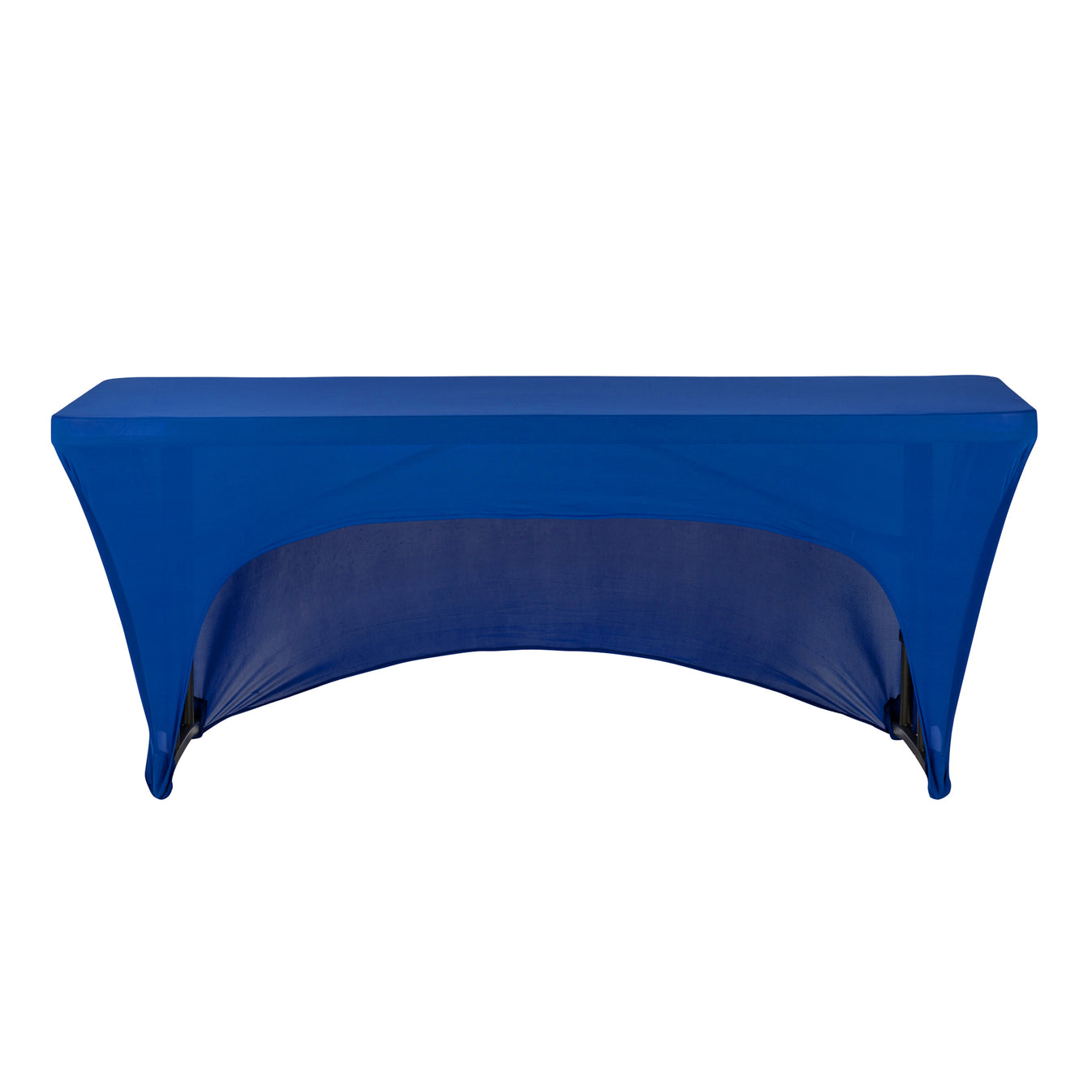 Open Back Stretch Spandex Table Cover 6 FT Rectangular - Royal Blue ...