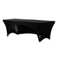 Open Back Stretch Spandex Table Cover 8 FT Rectangular - Black– CV Linens