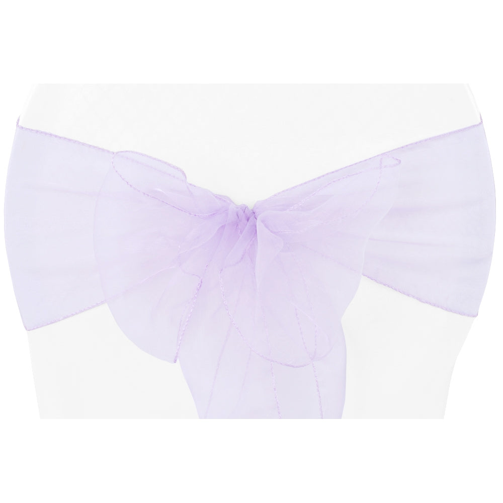 Lavender Organza Chair Sashes – Timeless Elegance for Perfect Events ...