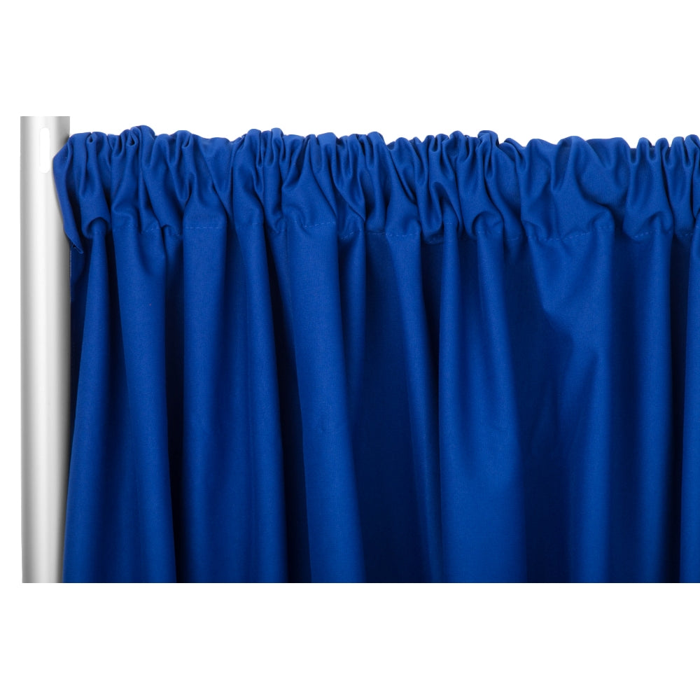 Poly Premier Fire Retardant (FR) 10ft H x 60" W drape/backdrop - Royal ...