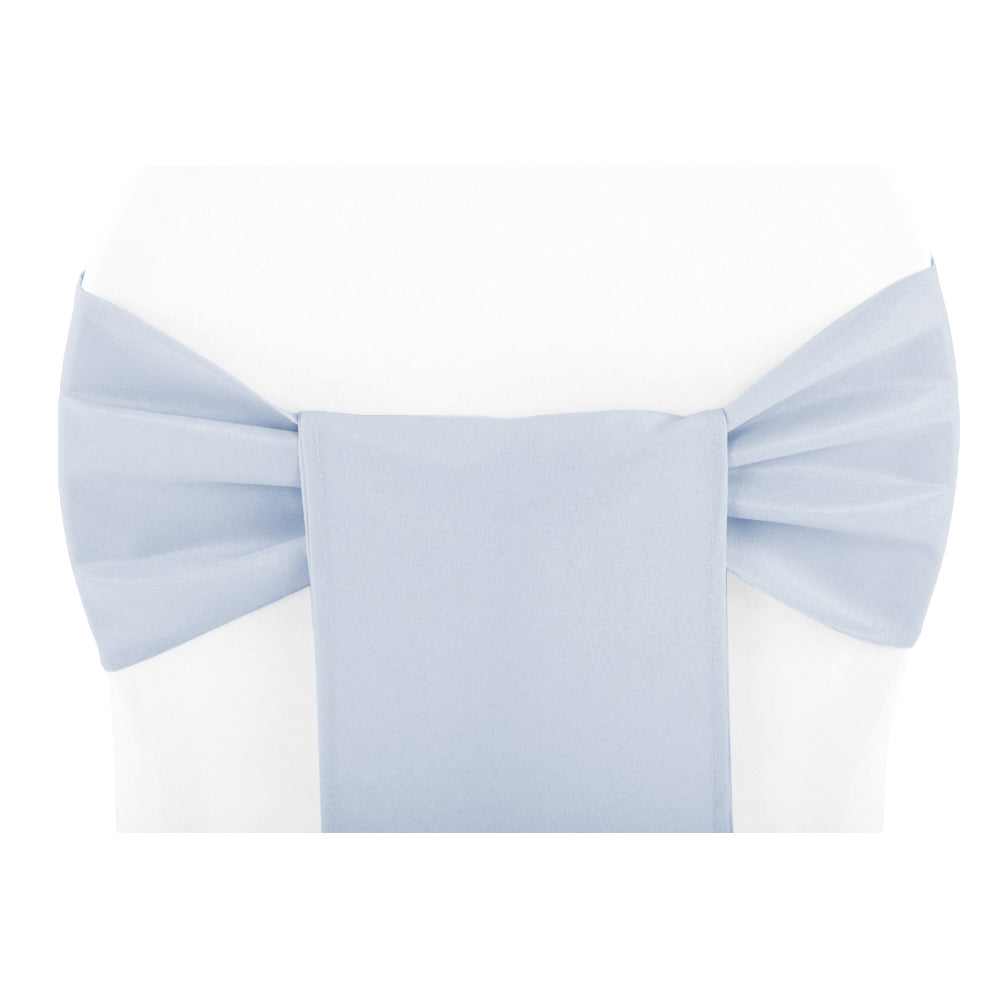 Polyester Chair Sash/Tie - Dusty Blue - CV Linens™