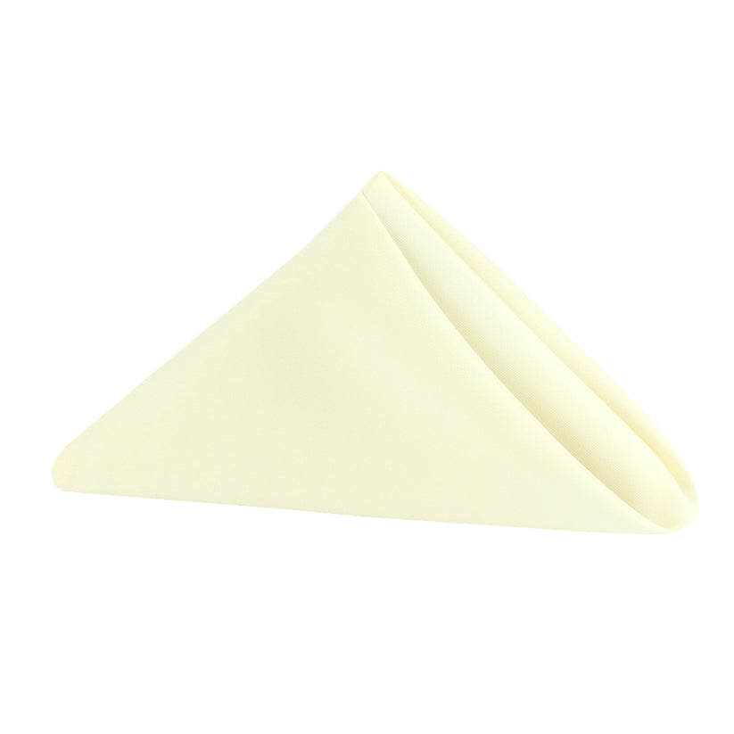 17"x17" Premium Polyester Napkin - Ivory - CV Linens™