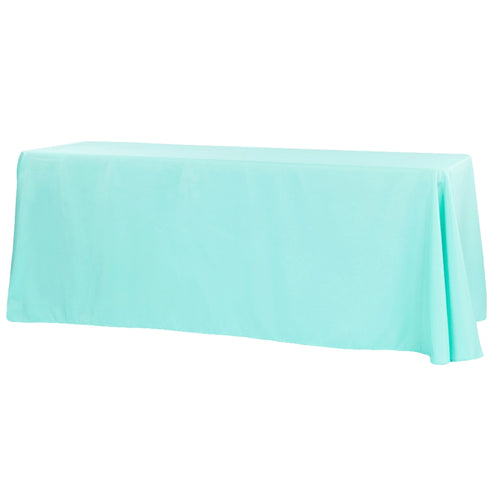 90"x156" Rectangular Oblong Polyester Tablecloth - Turquoise - CV Linens