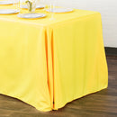 Yellow 90"x132" Oblong Polyester Tablecloth - CV Linens™