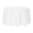 Premium Polyester 120" Round Tablecloth - White - CV Linens™