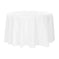 Premium Polyester 120" Round Tablecloth - White - CV Linens™