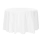 Premium Polyester 120" Round Tablecloth - White - CV Linens™