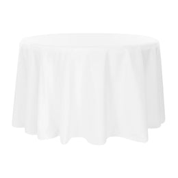 Premium Polyester 108" Round Tablecloth - White - CV Linens™