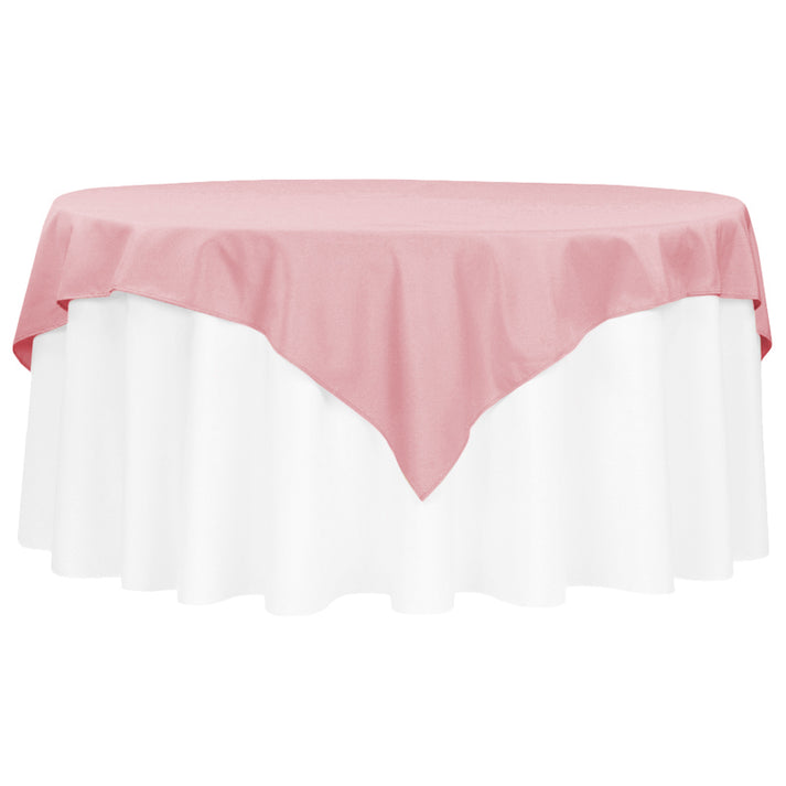 Polyester Square 72" Overlay/Tablecloth - Dusty Rose/Mauve – CV Linens
