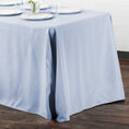 90"x156" Rectangular Oblong Polyester Tablecloth - Dusty Blue - CV Linens
