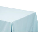 90"x156" Rectangular Oblong Polyester Tablecloth - Baby Blue - CV Linens