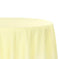 Premium Polyester 90" Round Tablecloth - Pastel Yellow - CV Linens™