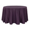 Polyester 120" Round Tablecloth - Eggplant/Plum - CV Linens™