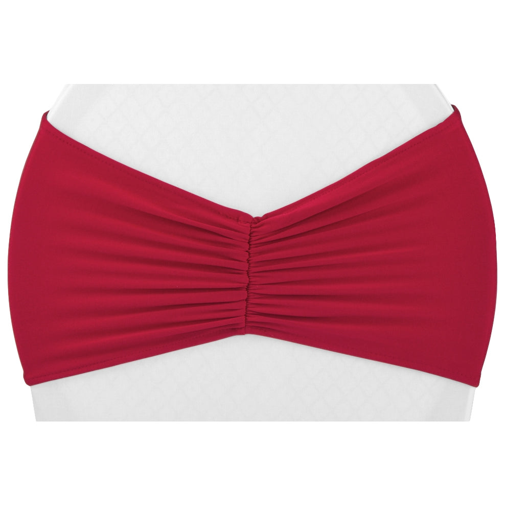 Ruffled Spandex Chair Band - Apple Red - CV Linens™