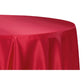 Satin 132" Round Tablecloth - Apple Red - CV Linens™