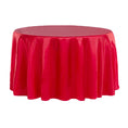 Satin 108" Round Tablecloth - Red - CV Linens™