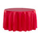 Satin 108" Round Tablecloth - Red - CV Linens™