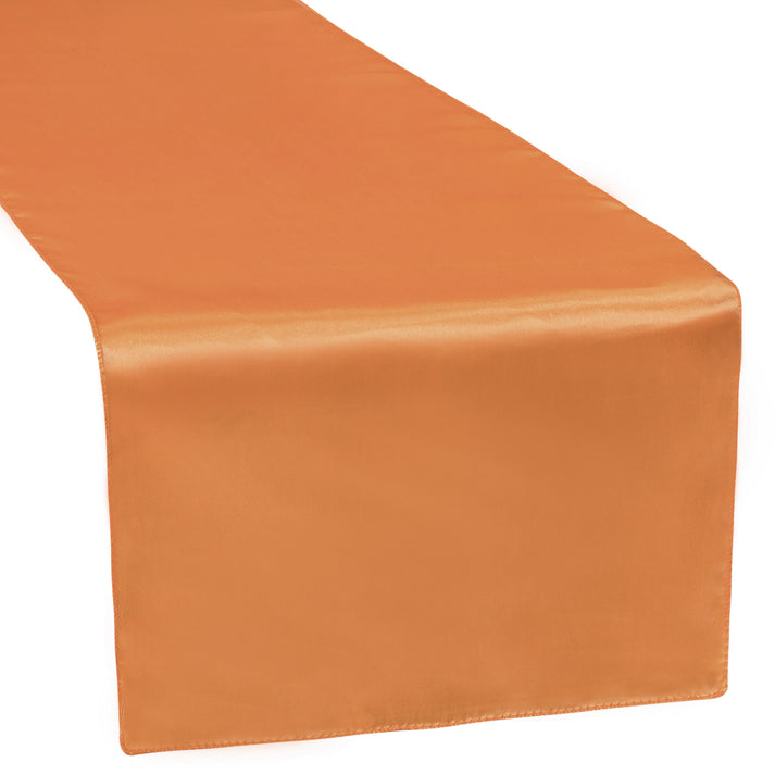 Satin Table Runner - Burnt Orange - CV Linens™