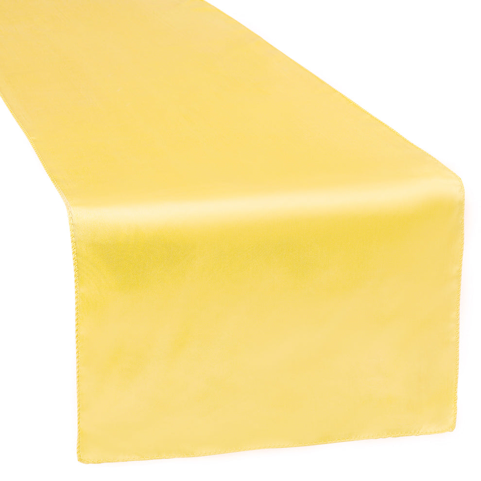 Satin Table Runner - Canary Yellow (Bright Yellow) - CV Linens™