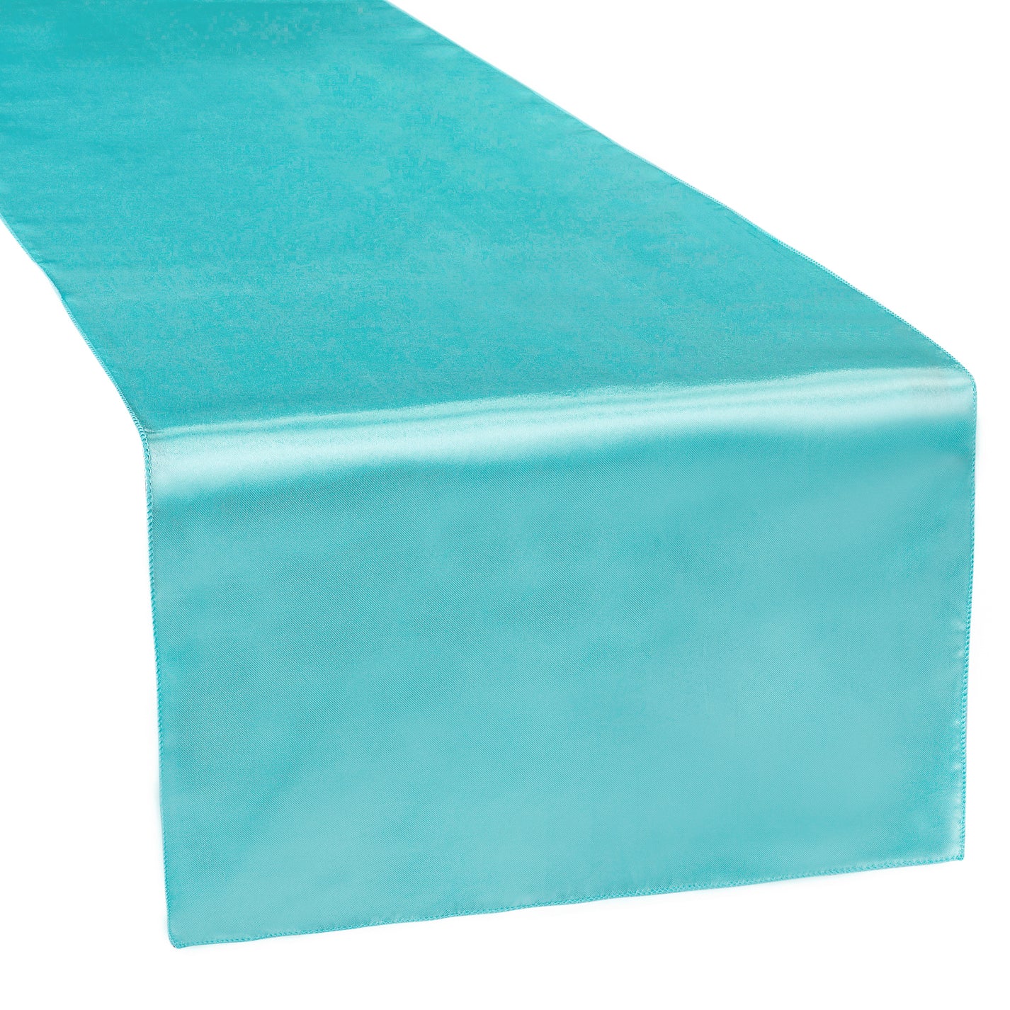 Satin Table Runner - Light Turquoise - CV Linens