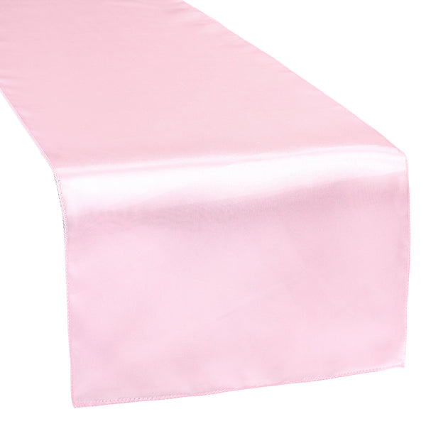 Satin Table Runner - Medium Pink - CV Linens