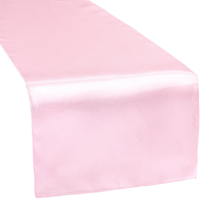 Satin Table Runner - Medium Pink - CV Linens