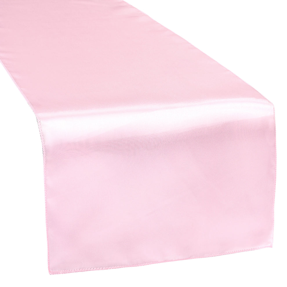 Satin Table Runner - Medium Pink - CV Linens™