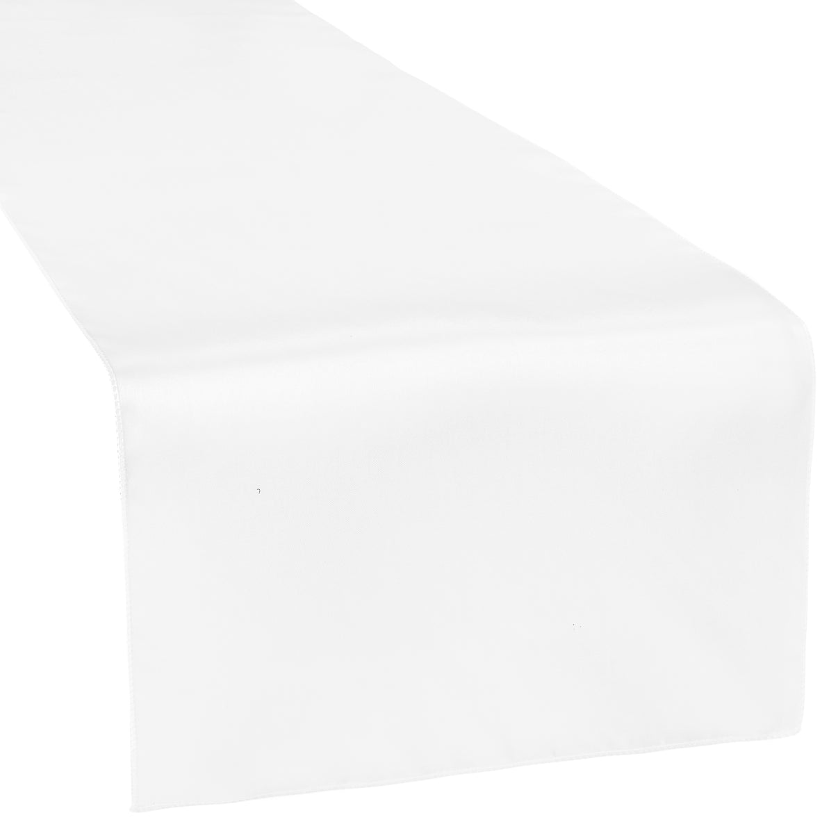 Satin Table Runner - White - CV Linens