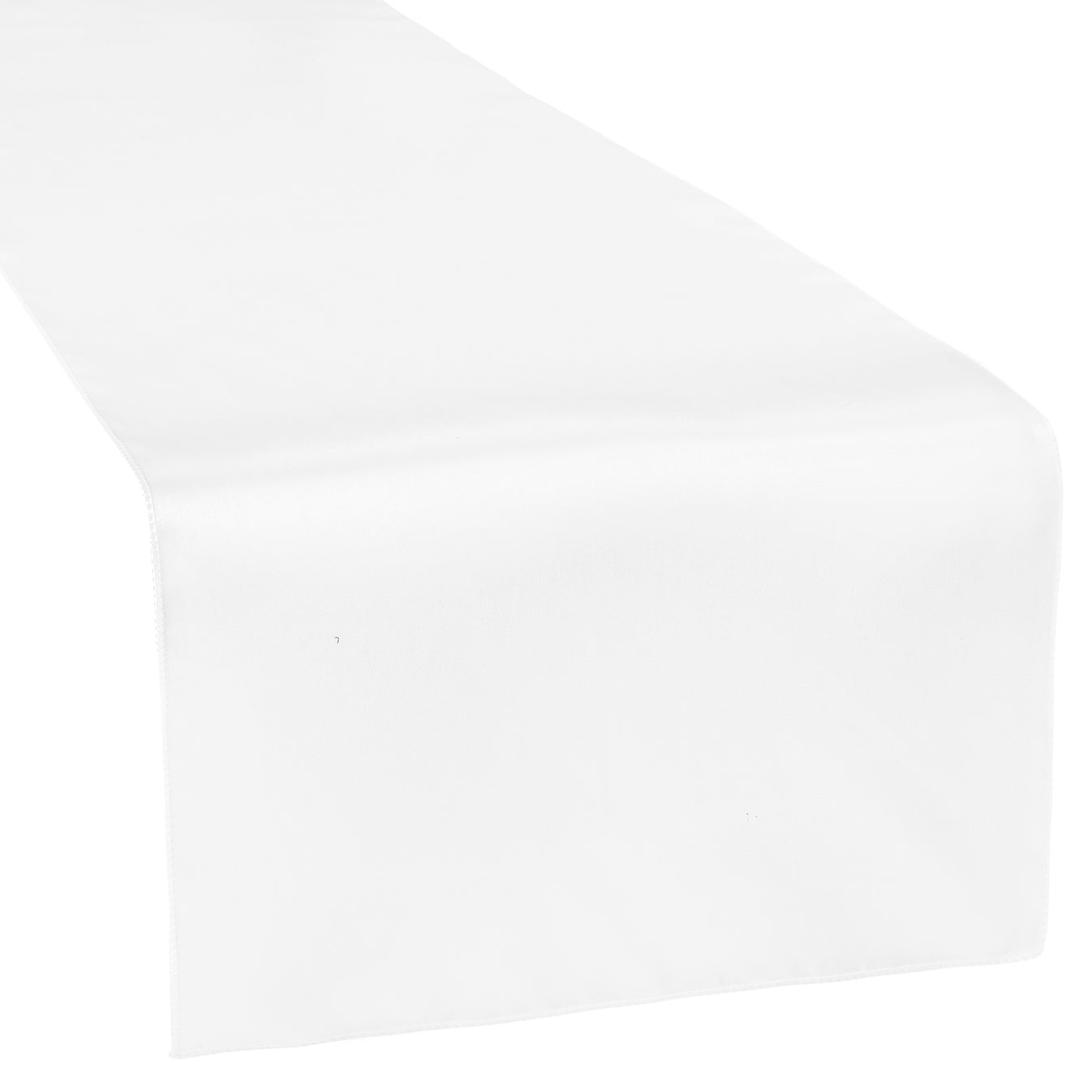Satin Table Runner - White - CV Linens