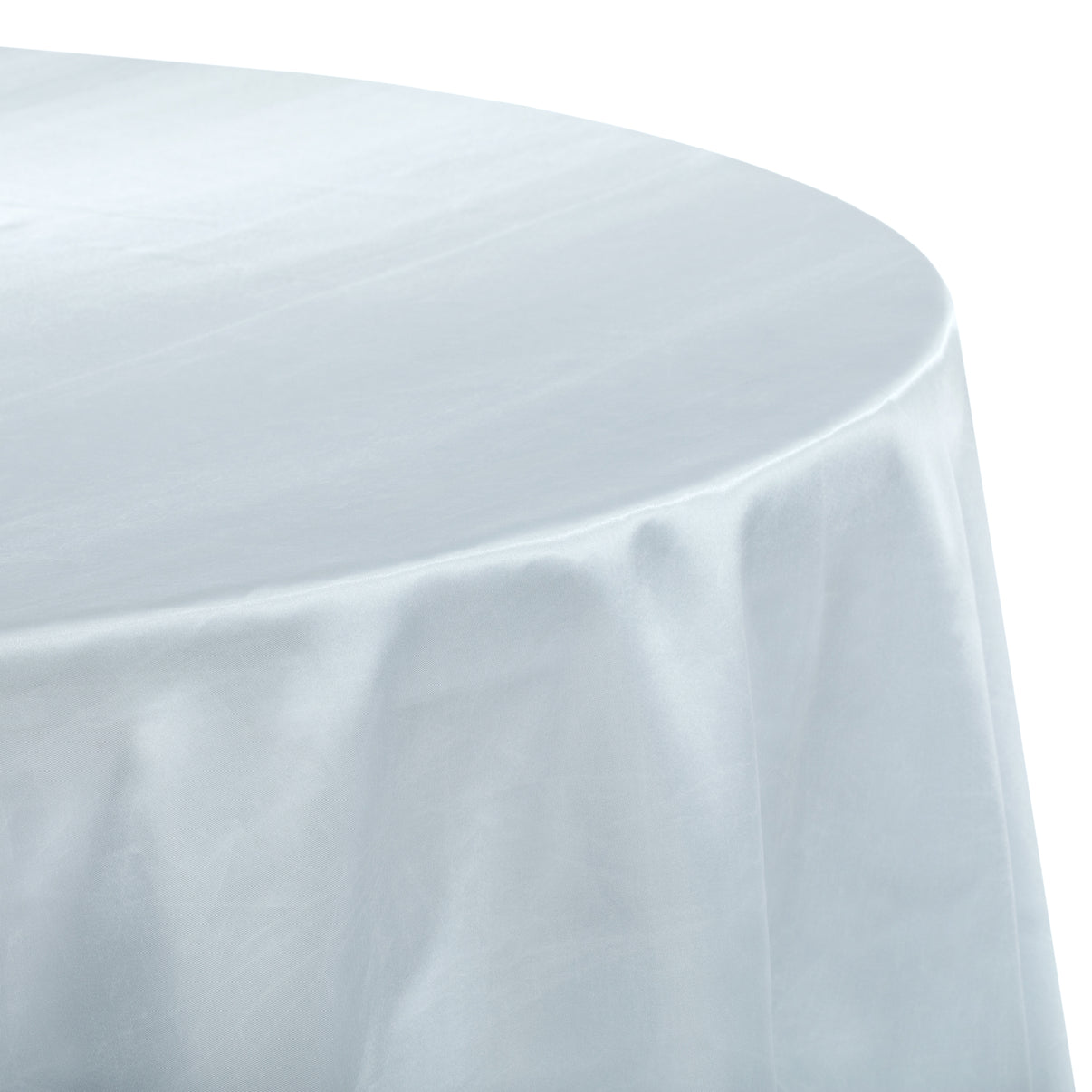 Satin 132" Round Tablecloth - Dusty Blue - CV Linens™