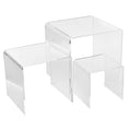 Set of 3 Acrylic Riser Display Stands - Clear - CV Linens™