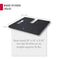 Base stand 18" x 18" x 3/16" slip fit (Fits set A) - Black - CV Linens™