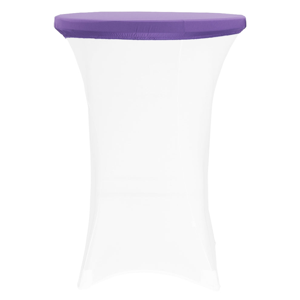 Spandex Table Topper/Cap 30"-36" Round - Purple - CV Linens™