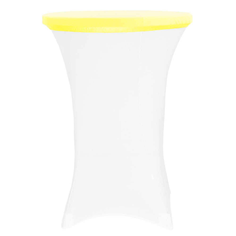 Spandex Table Topper/Cap 32"-36" Round - Bright Yellow– CV Linens